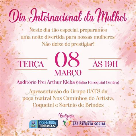 Ituporanga Vai Promover Evento Em Comemoração Ao Dia Internacional Da