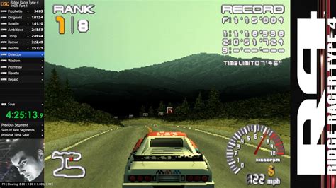 R4 Ridge Racer Type 4 100 Segmented Speedrun Part 1 Emulator