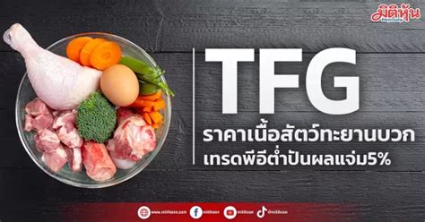 Tfg ราคาเนื้อสัตว์ทะยานบวก เทรดพีอีต่ำปันผลแจ่ม5 มิติหุ้น ชี้ชัด