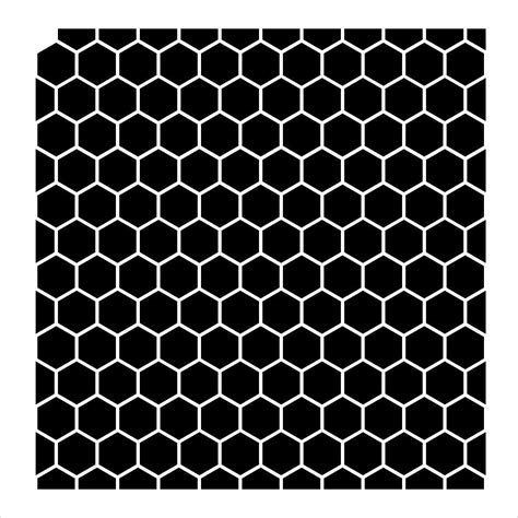Printable Stencil Honeycomb Pattern