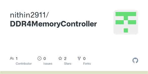 github nithin2911 ddr4memorycontroller