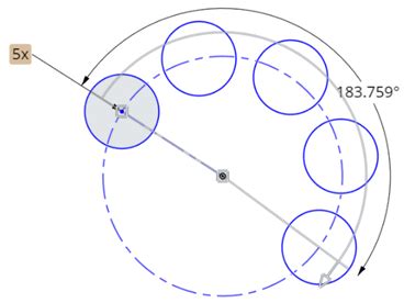 Patrón de boceto circular