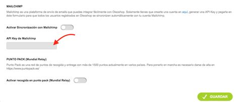Tengo Problemas Con La Api Key De Mailchimp Documentación De La Plataforma Oleoshop
