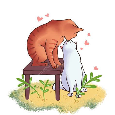 International Kissing Day Png Image International Kissing Day Cat