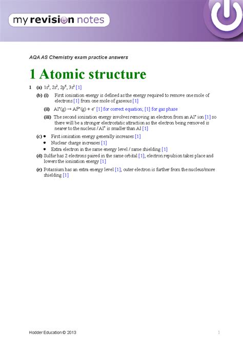 Exam Practice Answers 1 Studocu