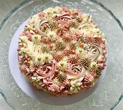 Pastel Pink Buttercream Cake Butter Cream Cake Buttercream Cake