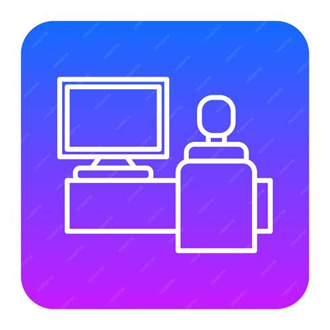 Premium Vector Workspace Vector Illustration