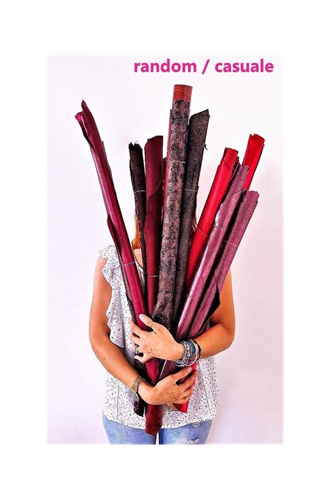 Full Leather Skins Red And Burgundy Random Assortment Mix Of Patterns