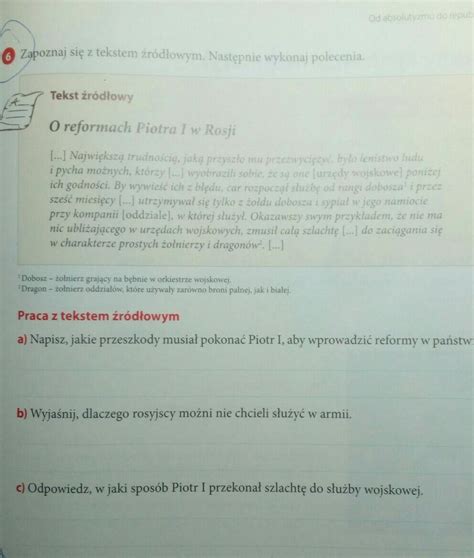 Zapoznaj się z tekstem źródłowym Następnie wykonaj polecenia O