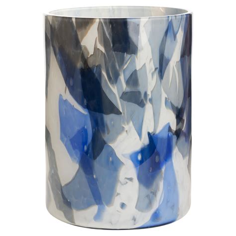 Murano Glass Nougat Blue Large Vase By Stories Of Italy For Sale At 1stdibs