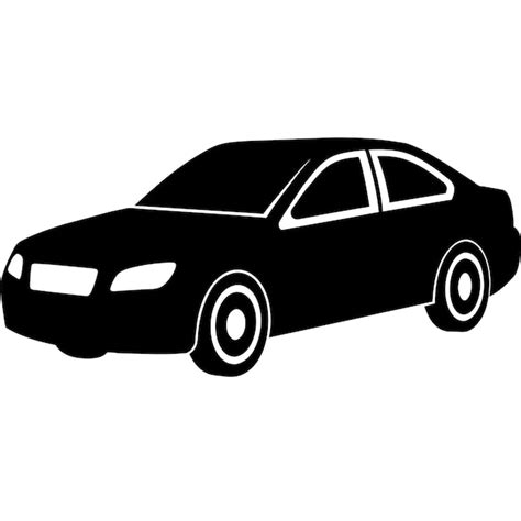 자동차 실루 일러스트레이션 색 바탕에 고립된 실루 터 프리미엄 벡터