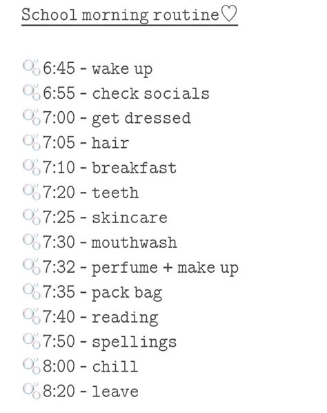 School Morning Routine🫧💗 School Morning Routine Morning Routine