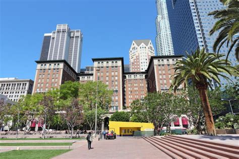 La Pershing Square Editorial Stock Image Image Of View 90292064