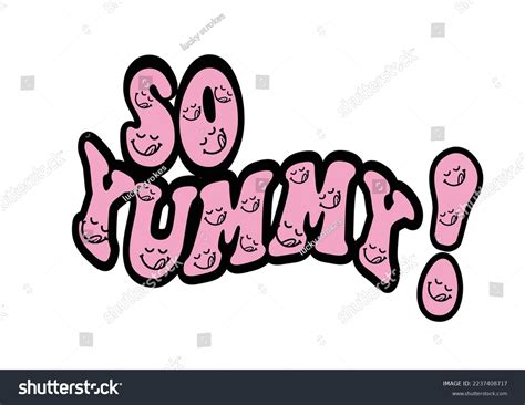 Pink Yummy Vector Hand Drawn Stock Vector Royalty Free 2237408717