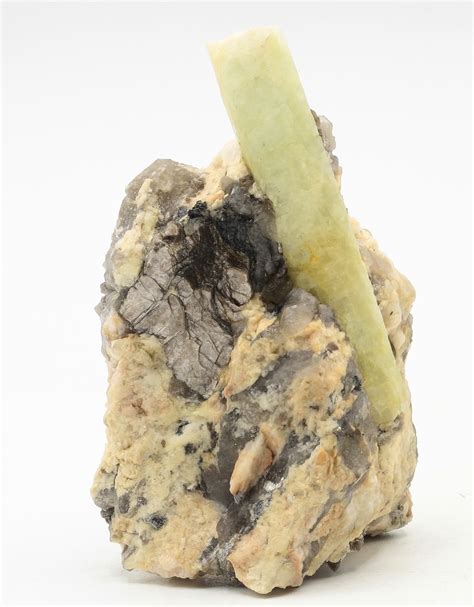 Beryl In Pegmatite Vénachat Haute Vienne Limousin