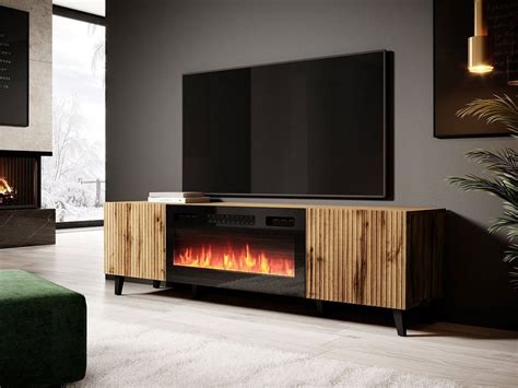 Mirjan24 Tv Schrank Vamos 180 Mit Elektrischem Kamin Fernsehschrank