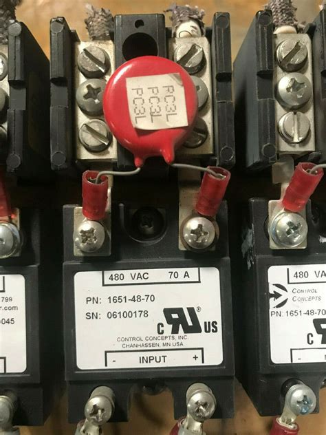 Control Concepts 1651 48 70 Solid State Relay 480 Vac 70 A Free Shippi