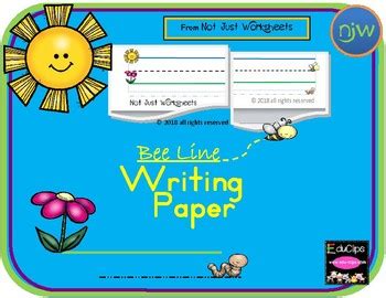 Writing Paper With Picture Box And Lines By Not Just Worksheets TPT