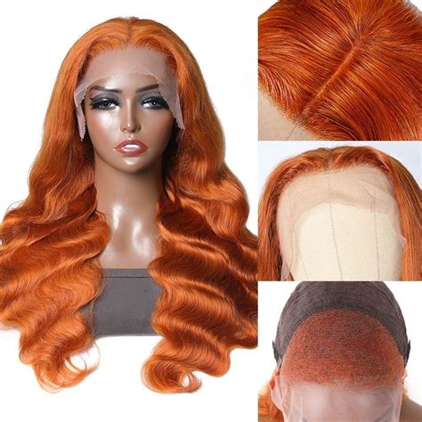 Beautyforever Cinnamon Hair Color 13x4 Colored Lace Front Wigs Body