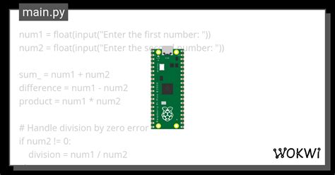 nano calculator py wokwi esp32 stm32 arduino simulator