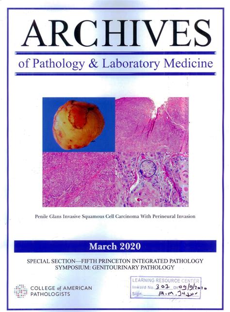 Archives Of Pathology And Laboratory V 144 I 03 Lrc