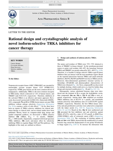 Pdf Rational Design And Crystallographic Analysis Of Novel Isoform