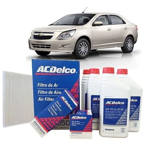 Kit Revisão Chevrolet Cobalt 2012 até 2016 Óleo ACDelco 5w30 ...