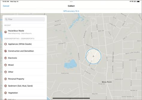 debris reporting with arcgis field maps
