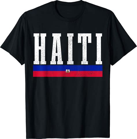 Haiti Haitian Flag Pride Vintage Haiti T Shirt