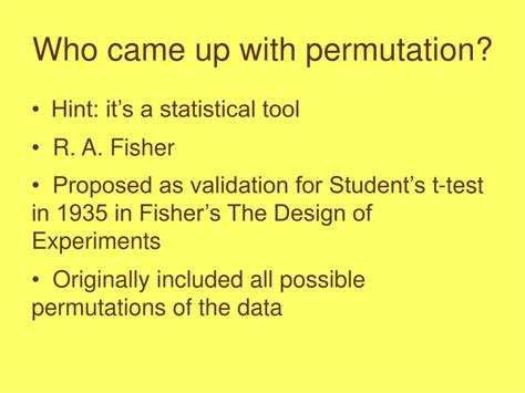 Ppt Multiple Testing Permutation False Discovery Powerpoint