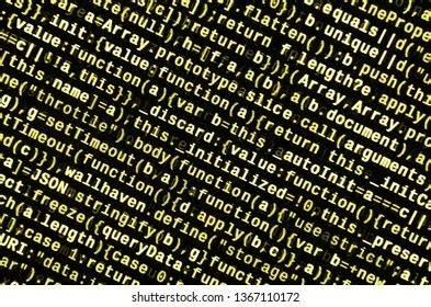 Javascript Code Text Editor Coding Cyberspace Stock Illustration