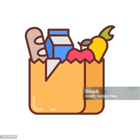 Grocery Icon In Vector Logotype向量圖形及更多剪裁圖圖片 剪裁圖 圖示 外型 Istock