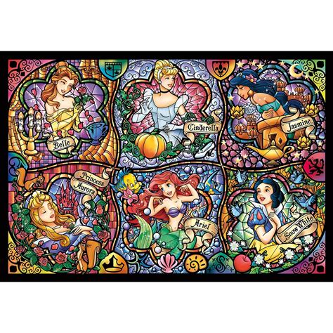 Yyl Hand Painted Tenyo Disney Brilliant Princess Stained Glass Gyutto
