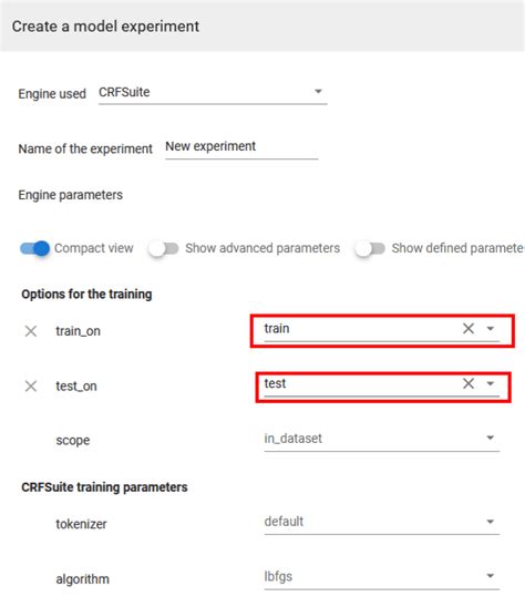 How To Define A Traintest Set Kairntech Documentation