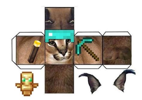 Evil Bingus Papercraft Template Diy 3d Paper Cube Cat