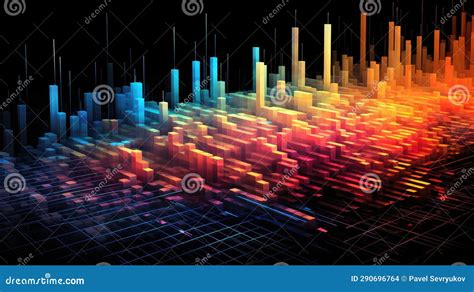 science sorting algorithm vizualization stock illustration