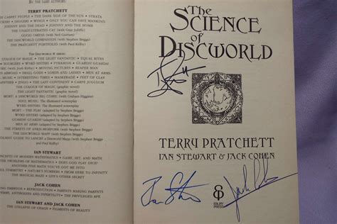 The Science Of Discworld Triple Signed First Printing By Pratchett Terry Stewart Ian