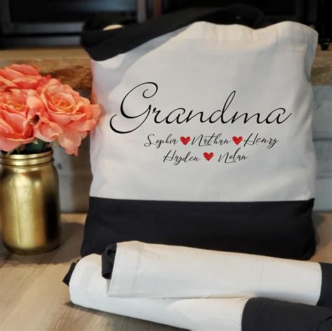 Abuela Bolsa De Regalo Bolso De La Abuela Personalizado Etsy