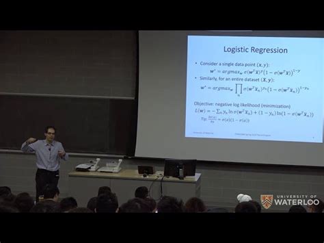 Free Video Logistic Regression And Generalized Linear Models From Pascal Poupart Class Central