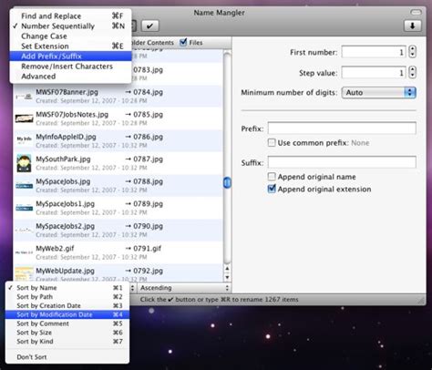 Name Mangler For Os X Automated Batch File Renaming Ars Technica
