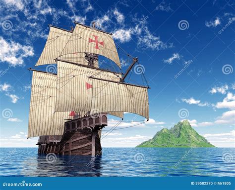 Portuguese Caravel Royalty Free Cartoon 38227286