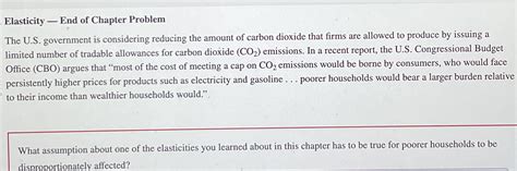 Solved Elasticity End Of Chapter ProblemThe U S Chegg