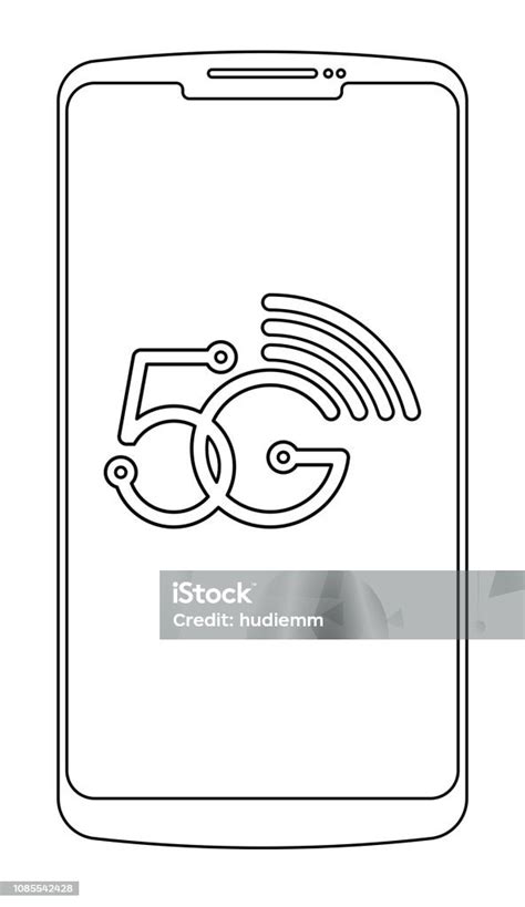 스마트 폰에서 벡터 5 G 무선 Wifi 기술 기호 0명에 대한 스톡 벡터 아트 및 기타 이미지 0명 개념 고립 색상 Istock