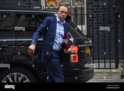 Health Secretary Matt Hancock Arriving At Downing Street London Stock