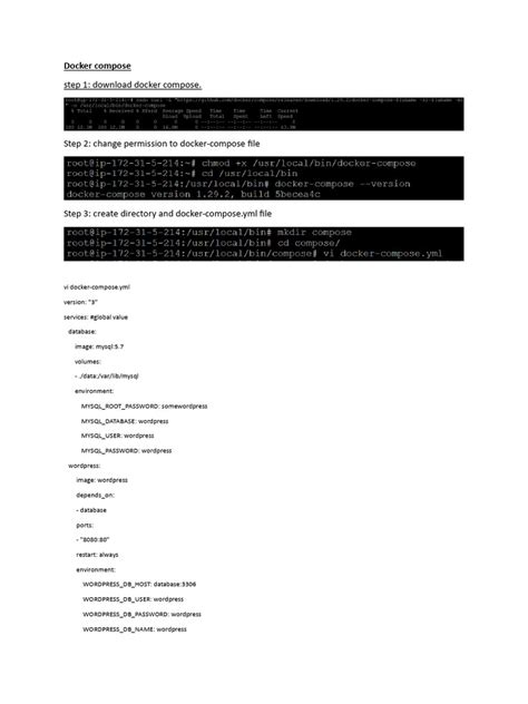 Docker Compose Practice Pdf