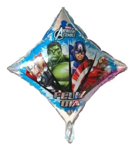 Globo Metalizado Avengers Feliz Dia 58x58 Cms Cuotas sin interés