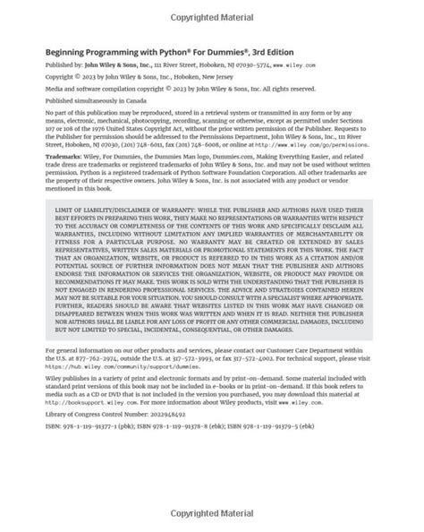 Beginning Programming With Python For Dummies 3rd Edition Fahasacom