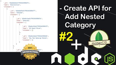 How To Create Api For Add Nested Category In Node Js Mongodb Nested Category In Node Js Part 2