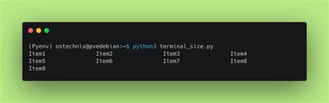 How To Get Terminal Size Using Python In Linux Ostechnix