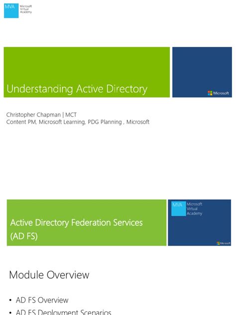 04 Active Directory Federation Services Pdf Active Directory World Wide Web